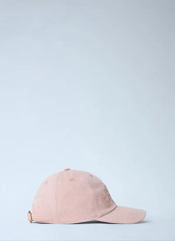 Chloé Signature Denim Cap - Pink