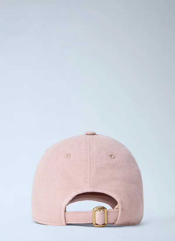 Chloé Signature Denim Cap - Pink