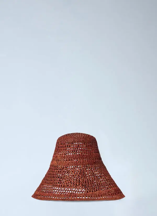 Chloé Raffia Capeline Hat - Brown