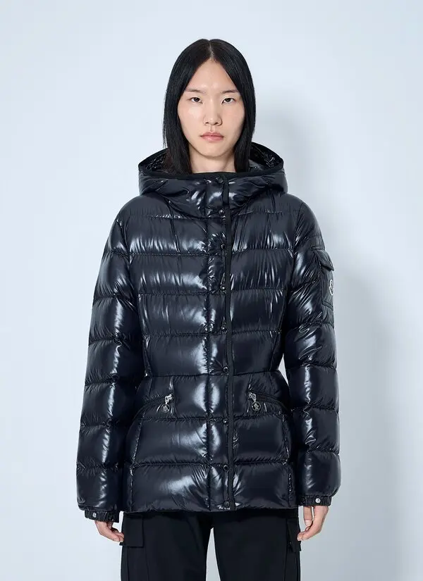 Moncler Barante Quilted High-gloss Down Jacket - Black