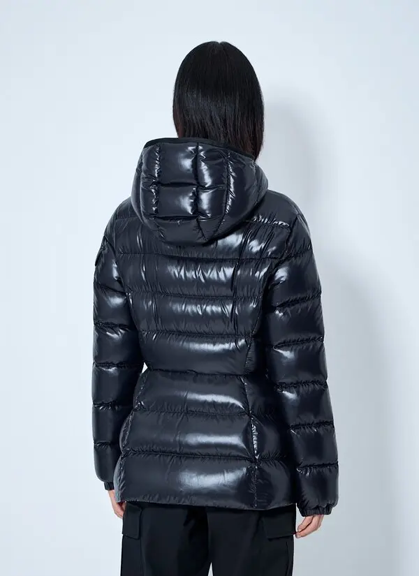 Moncler Barante Quilted High-gloss Down Jacket - Black