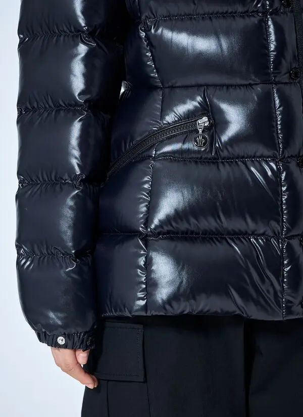 Moncler Barante Quilted High-gloss Down Jacket - Black