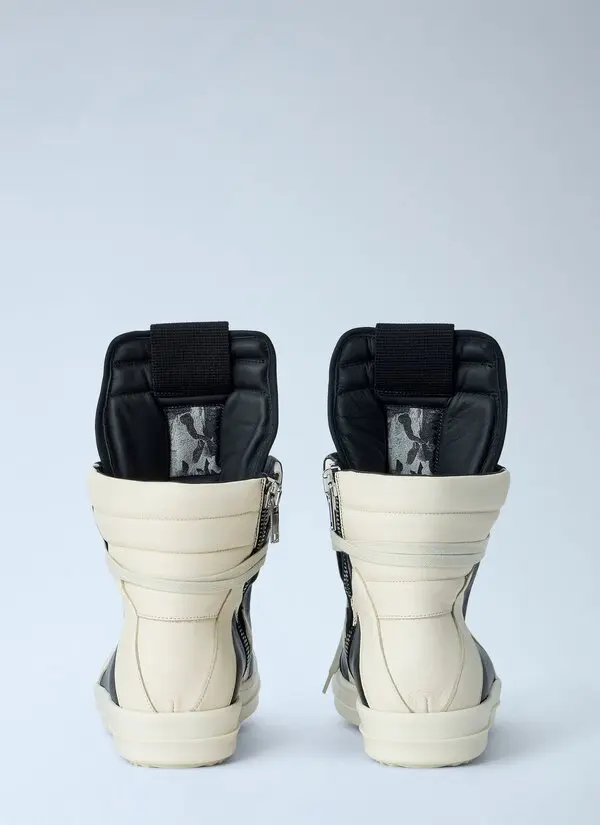 Rick Owens Geobasket Leather High-top Sneakers