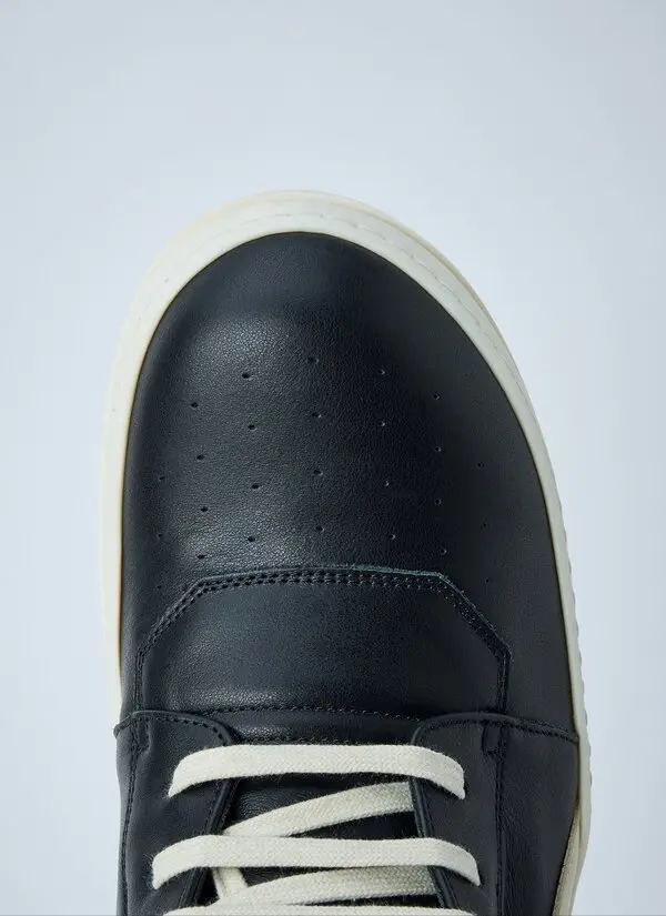 Rick Owens Geobasket Leather High-top Sneakers