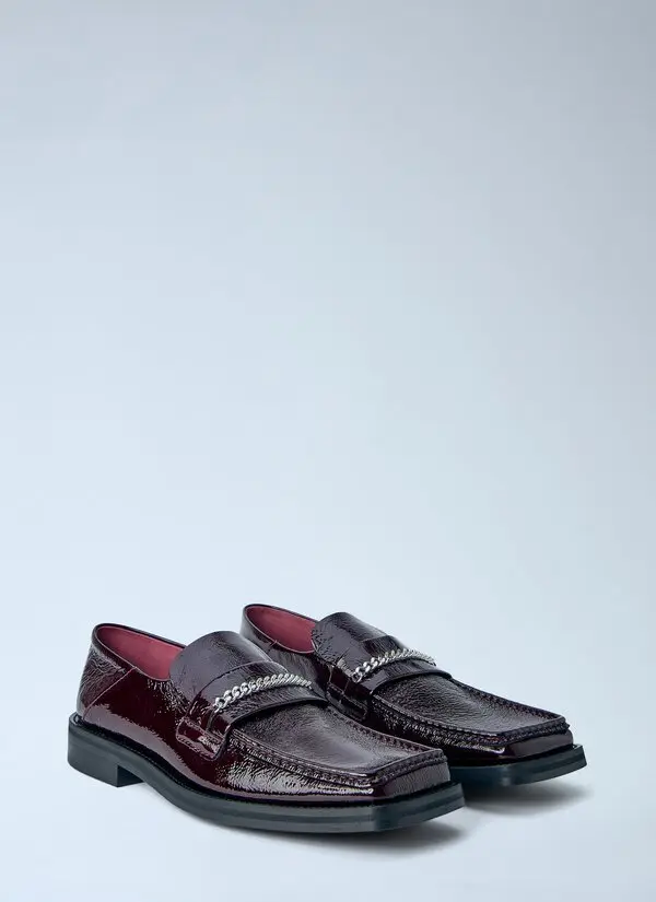 Martine Rose Fold Back Square Toe Loafers - Multicolor