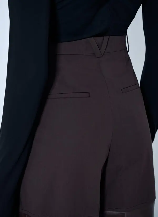 Bottega Veneta Contrast Panel Tailored Trousers - Brown