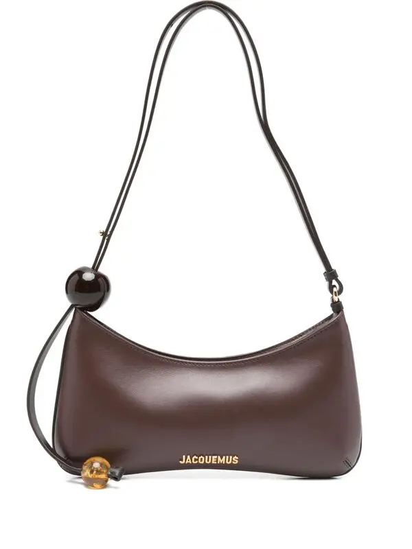 Jacquemus Le Bisou Perle Leather Shoulder Bag