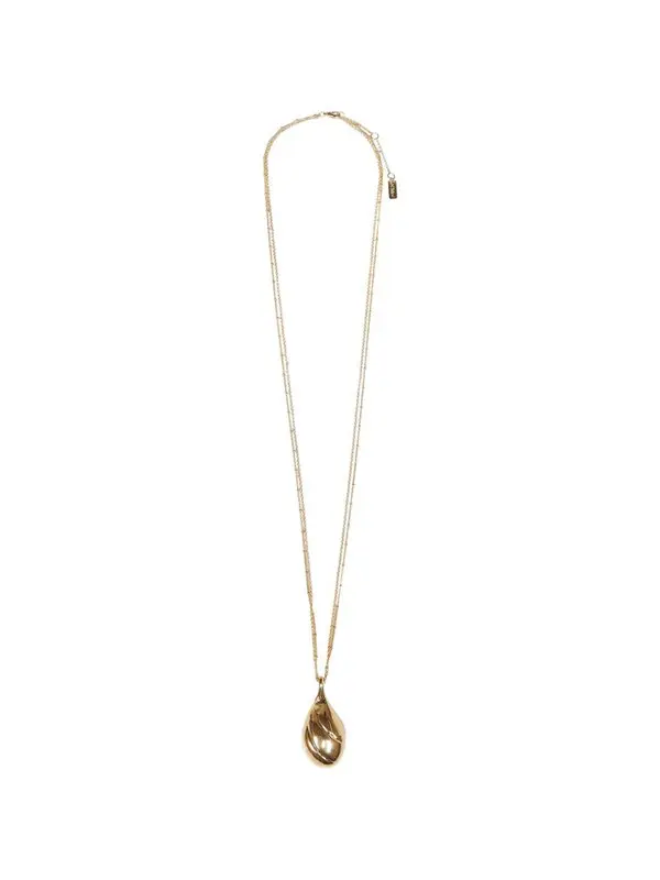 Chloé Gold-tone Padlock Motif Necklace - Multicolor