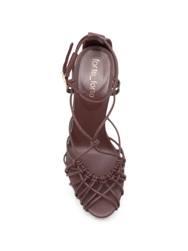 FORTE_FORTE Leather Heel Sandals