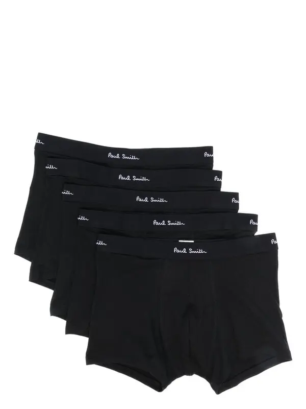 Paul Smith Logo Cotton Trunks 5pack - Multicolor
