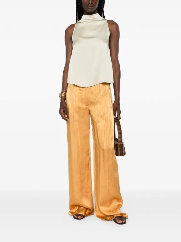 FORTE_FORTE Satin Turtle-neck Top