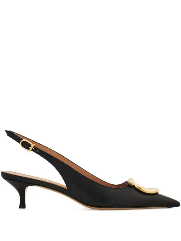 FERRAGAMO Gancini Leather Slingback Pumps - Multicolor