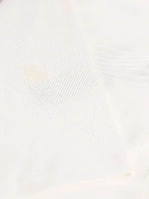 Burberry Ribbed Knit Tank Top With Front Tie Detail - Multicolor