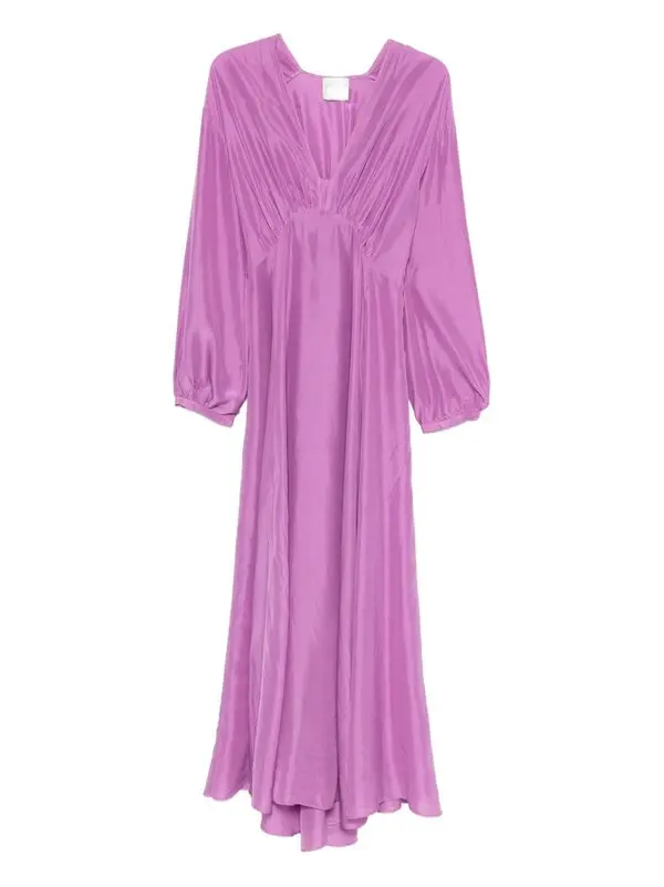 FORTE_FORTE Silk Long Dress - Multicolor