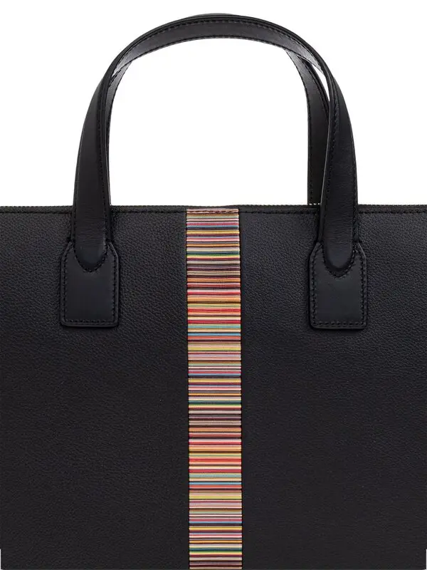 Paul Smith Signature Stripe Leather Handbag