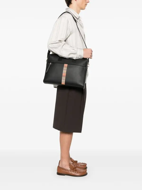 Paul Smith Signature Stripe Leather Handbag
