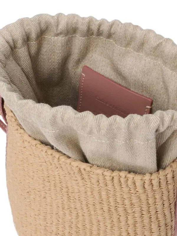 Chloé Woody Small Rafia Bucket Bag