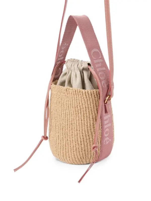 Chloé Woody Small Rafia Bucket Bag