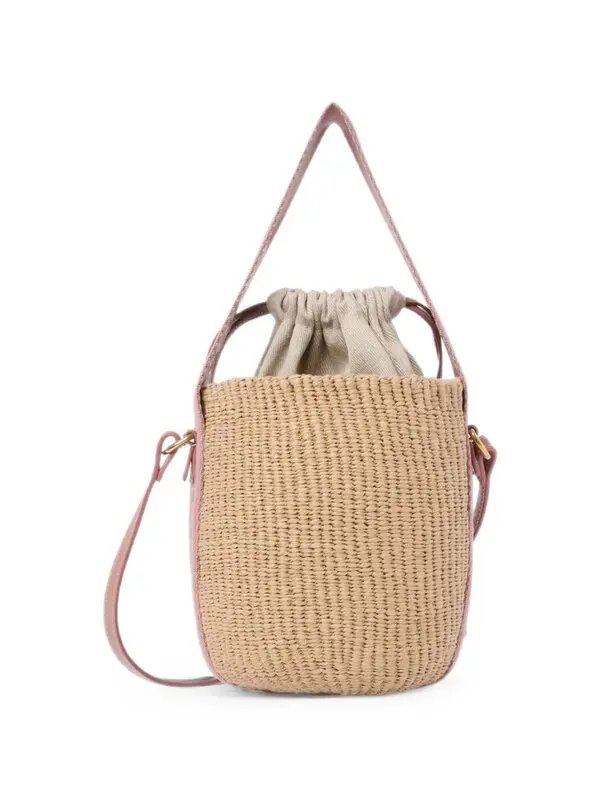 Chloé Woody Small Raffia Bucket Bag - Multicolor