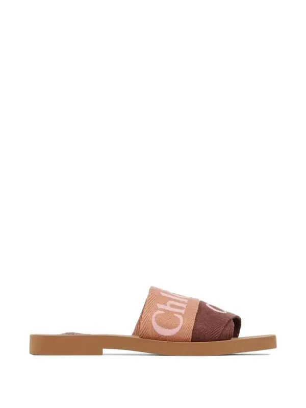 Chloé Woody Linen Sandals