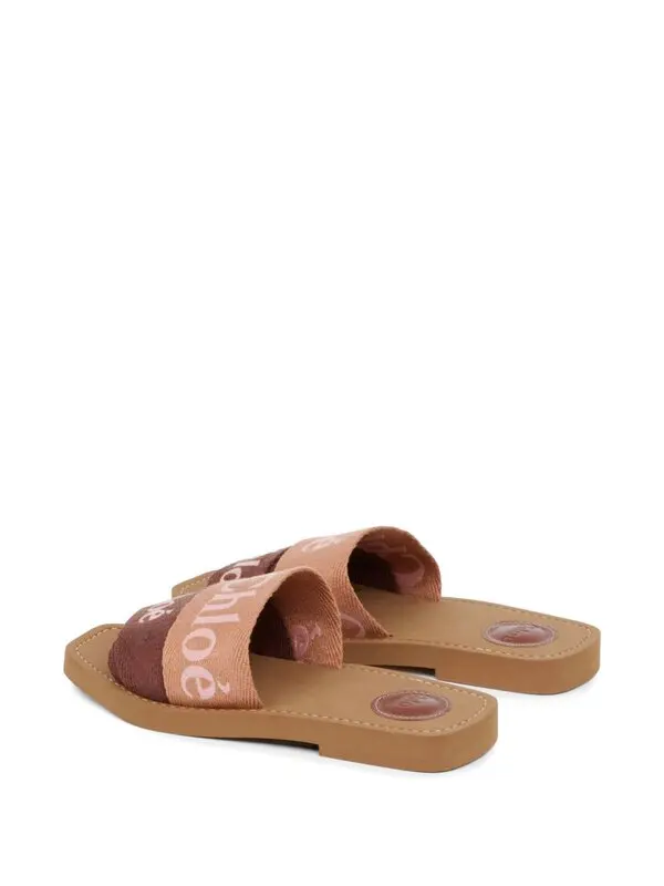 Chloé Woody Linen Sandals