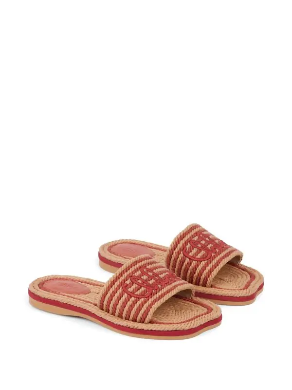 Chloé Sand Flat Sandals - Multicolor