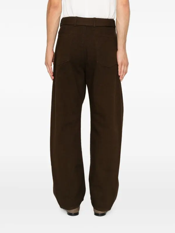 LEMAIRE Twisted Belted Wide Leg Jeans - Multicolor