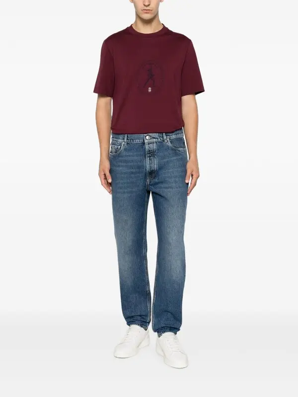 Brunello Cucinelli Logo Cotton T-shirt