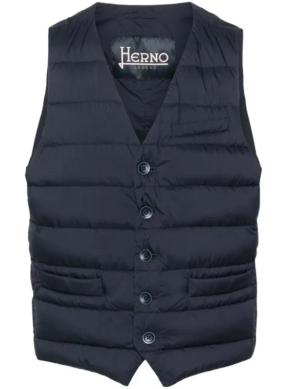 Herno Quilted Down Vest - Multicolor