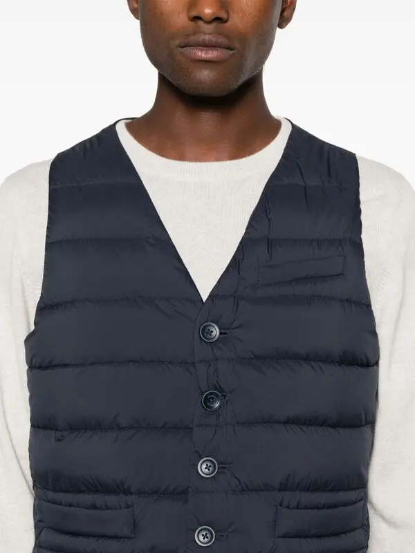Herno Quilted Down Vest - Multicolor