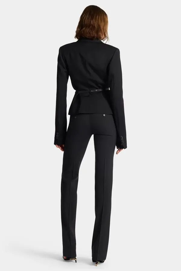 Dsquared2 Tailored Cigarette Trousers With Flared Leg