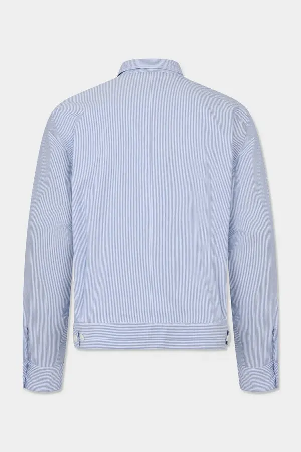 Dsquared2 Mixed Stripes Bomber Jacket With Ruffle Trim