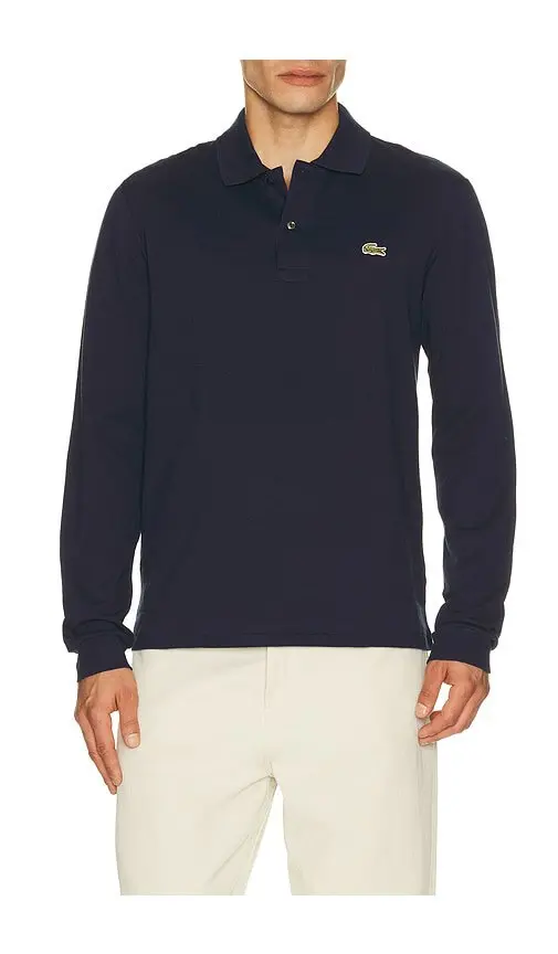 Lacoste Classic Fit Long Sleeve Polo In . Also