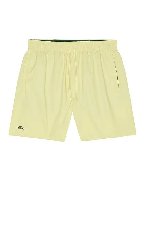 Lacoste Mid Length Swim Trunk - Yellow