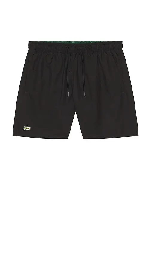 Lacoste Mid Length Swim Trunk - Black