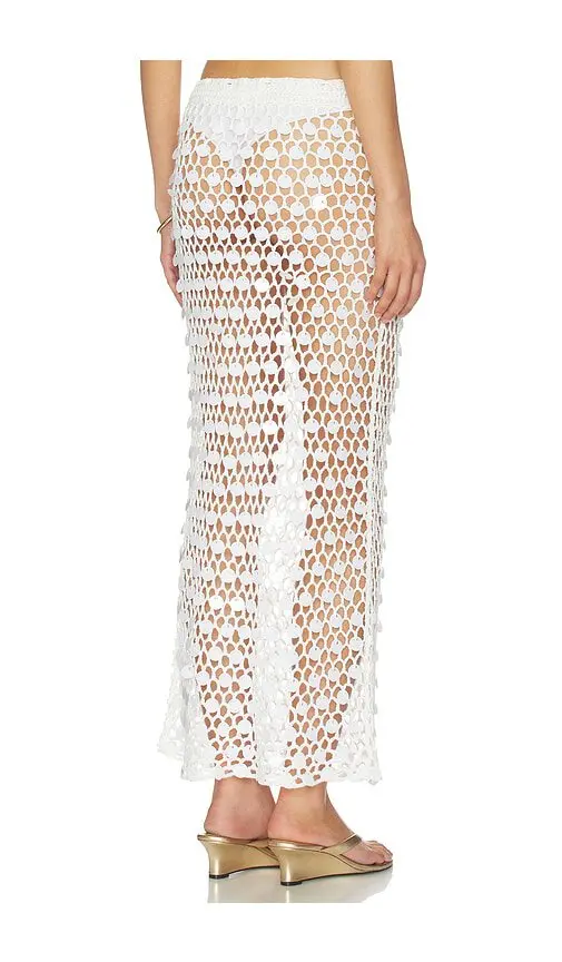 Superdown Dinah Crochet Maxi Skirt