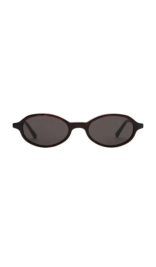 SHEVOKE Oval Tortoiseshell Sunglasses - Brown