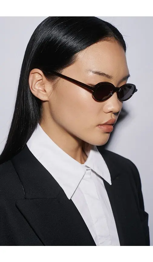 SHEVOKE Oval Tortoiseshell Sunglasses