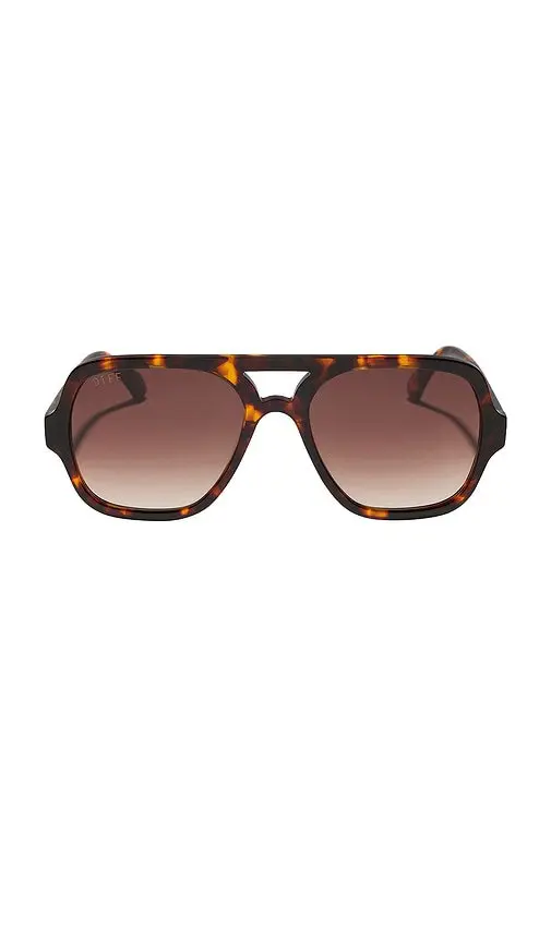DIFF EYEWEAR Layton Sunglasses - Brown
