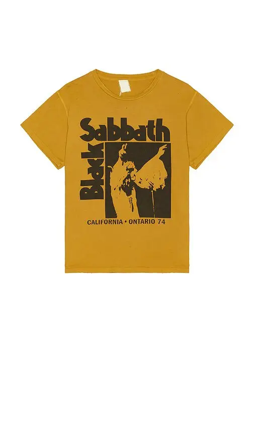MadeWorn Black Sabbath Tee In . Also - Yellow