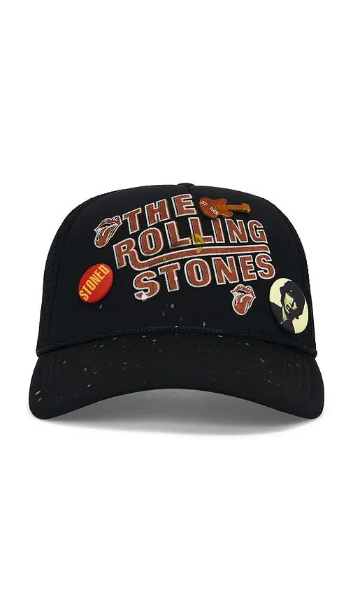 MadeWorn Rolling Stones Trucker Hat - Black