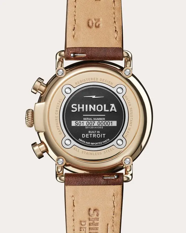 Shinola Runwell 41mm Two-eye Chronograph Watch