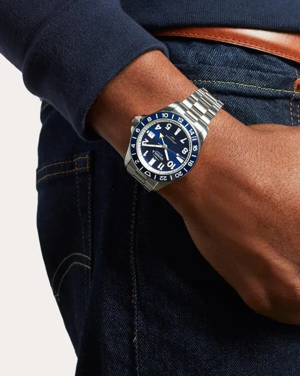 Shinola The Monster Gmt Automatic 40mm Stainless Steel Watch Set