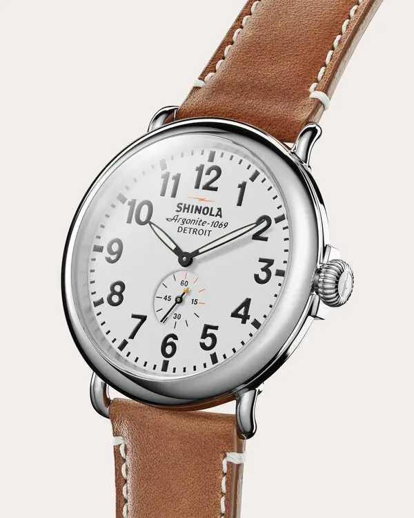 Shinola Runwell 47mm Leather-strap Watch