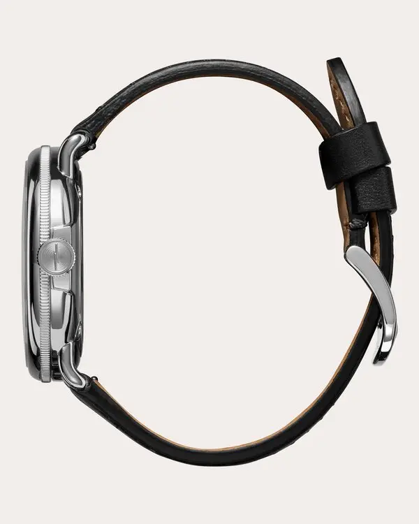 Shinola Stainless Steel Canfield C56 43mm Leather-strap Watch