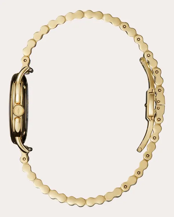 Shinola Runabout 25mm Goldtone Bracelet Watch