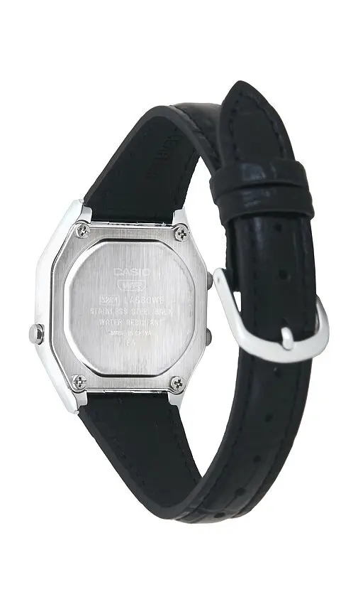 Casio Digital Watch With Leather Band