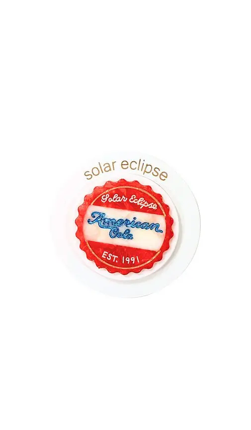 SOLAR ECLIPSE Hand-painted Americana Cola Grip Charm - Red