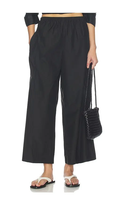Theory Fluid Cropped Pants - Black