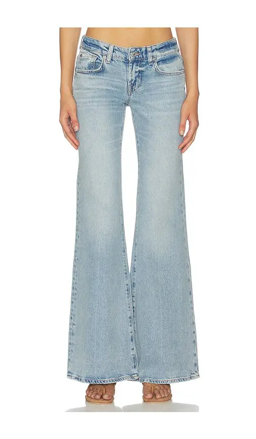 7 For All Mankind Low Flare Rigid Denim Jeans